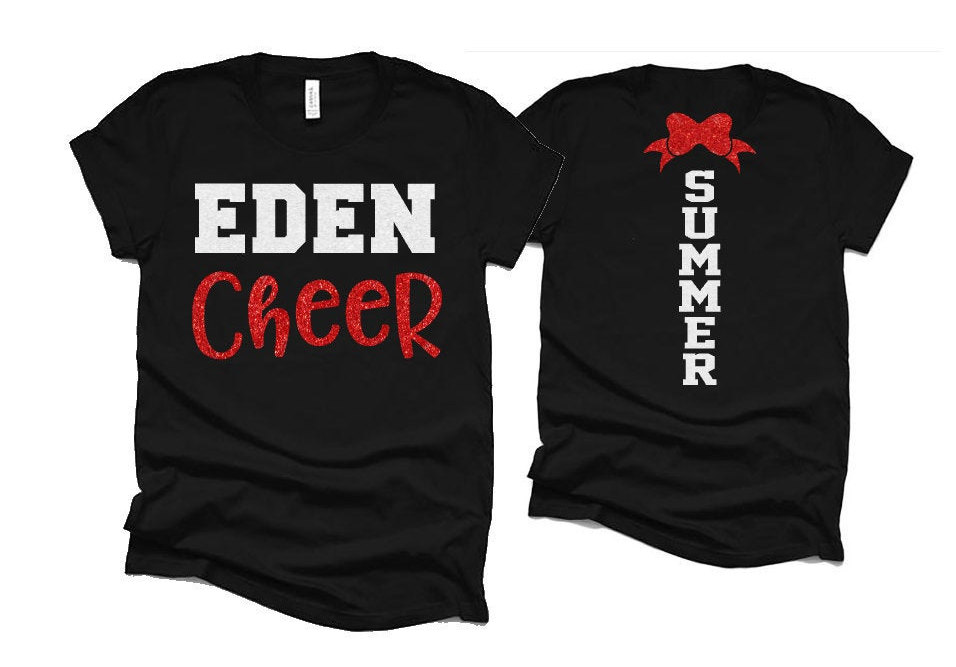 Glitter Cheer Shirt | Cheer Tshirts | Cheerleading Mom Shirts ...