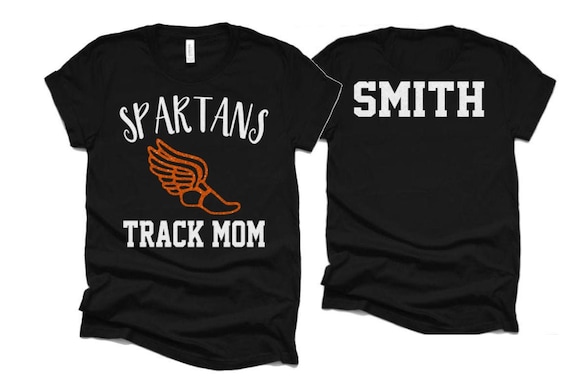 Glitter Track Tshirt Track Spirit Wear Track Bling Bella | Etsy