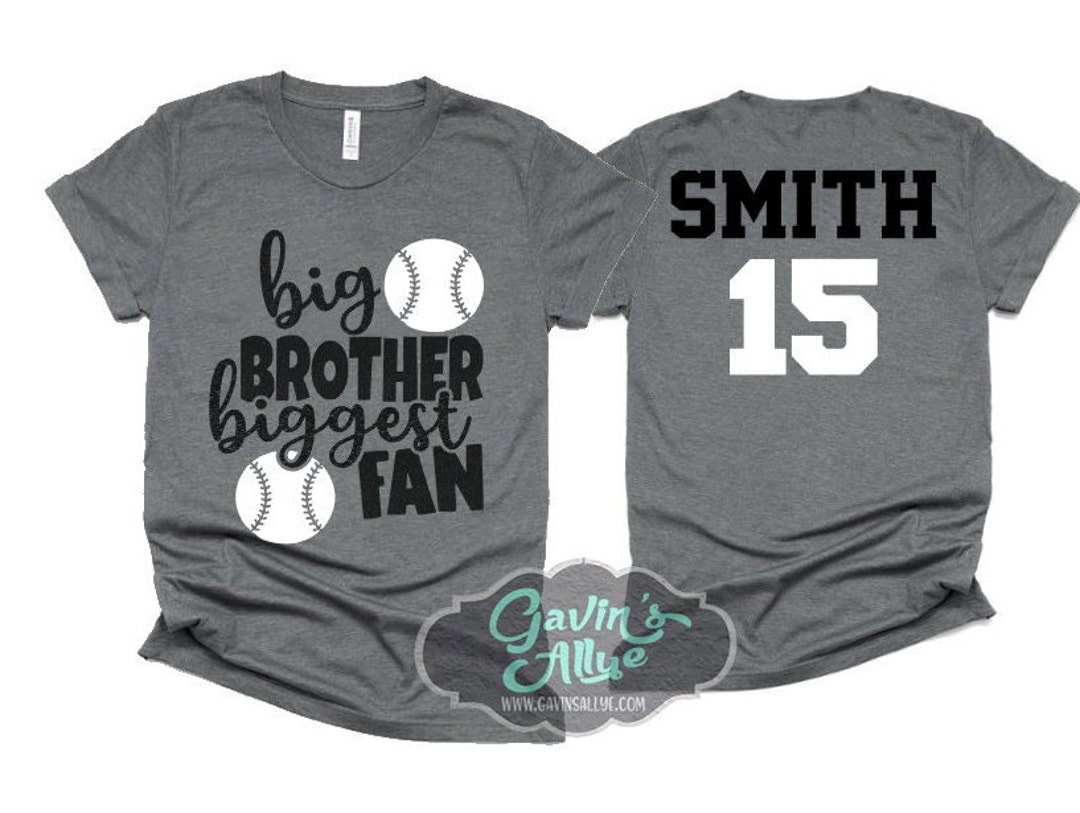 Baseball Shirts | Big Brother Biggest Fan | Baseball Sibling Shirt ...