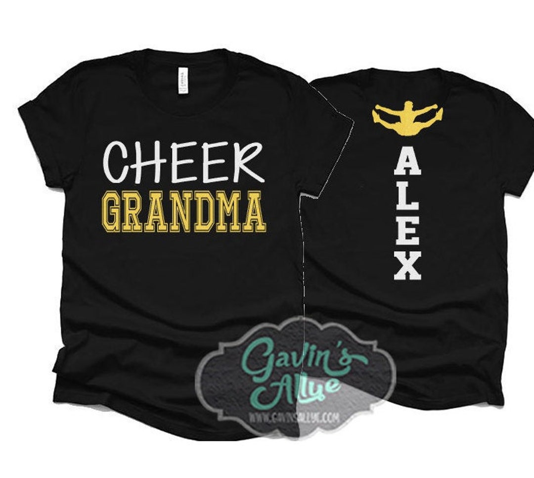 Glitter Cheer Grandma Shirt | Grandma Shirt | Short Sleeve Shirt ...