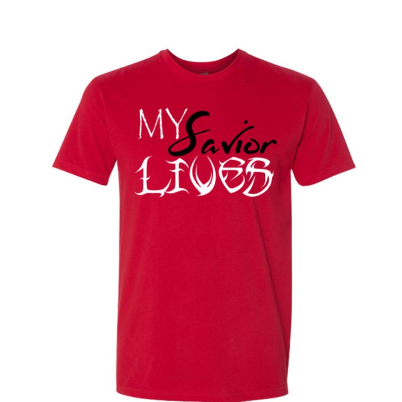 My Savior Lives Shirt Christian Tee Shirt Religious Short - Etsy