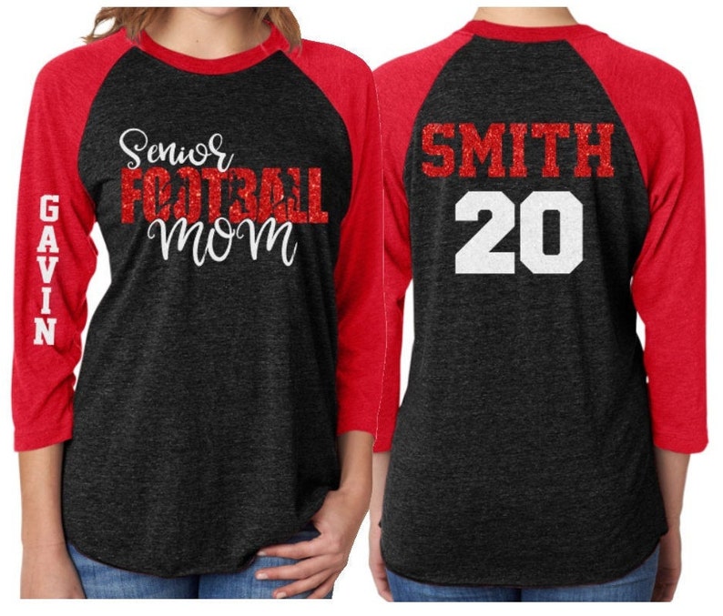 Glitter Senior Football Mom Shirt Senior Mom Squad Shirts - Etsy