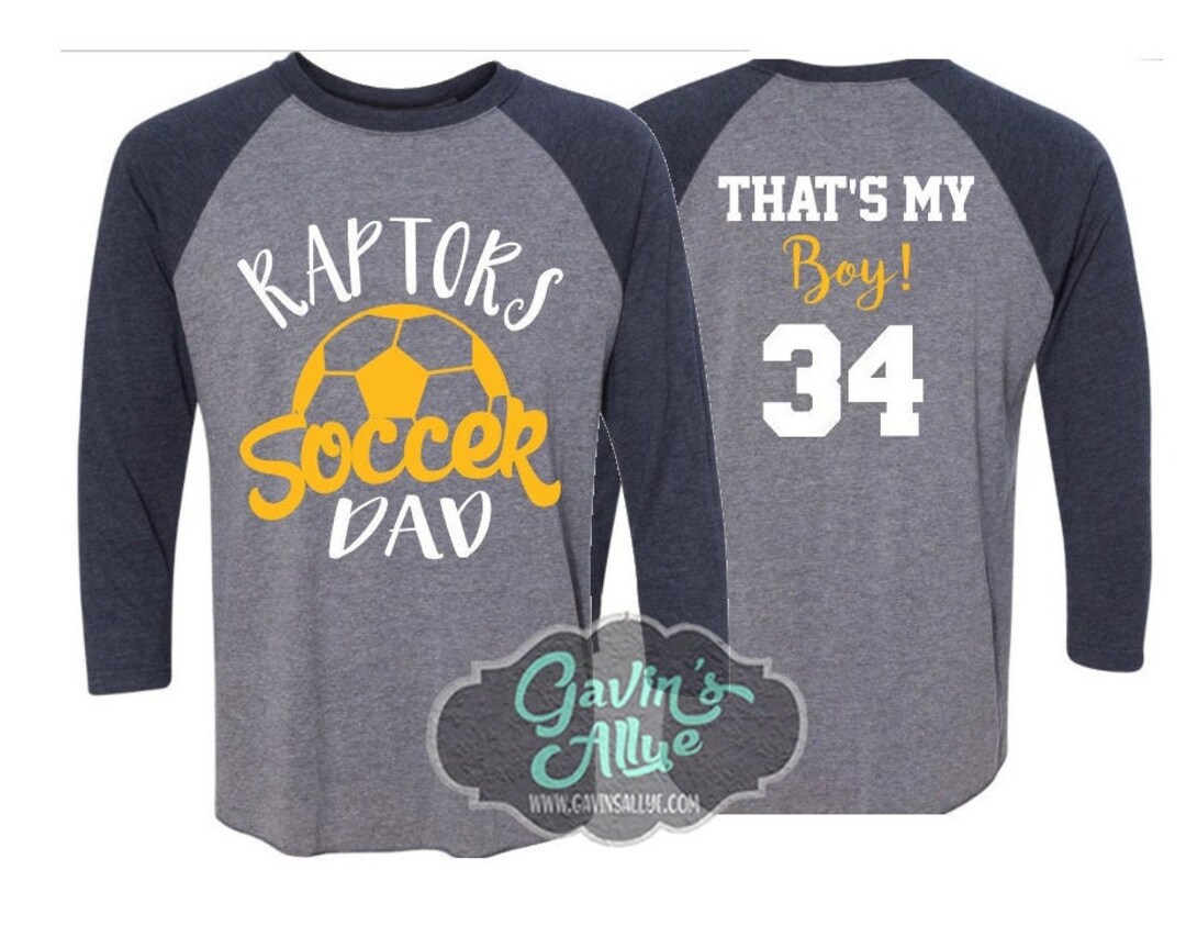 Soccer Dad Shirt | Customized 3/4 Sleeve Raglan | Soccer Shirt - Etsy