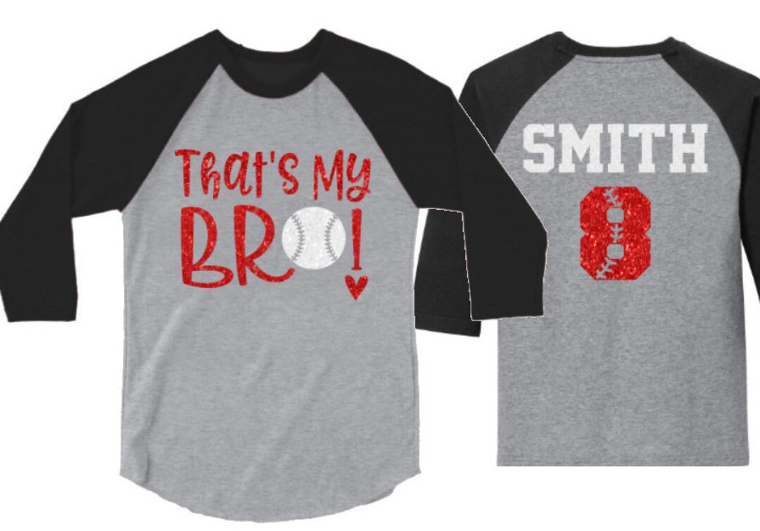 Glitter Baseball Shirt | Baseball Shirts | That's My Bro Shirt ...
