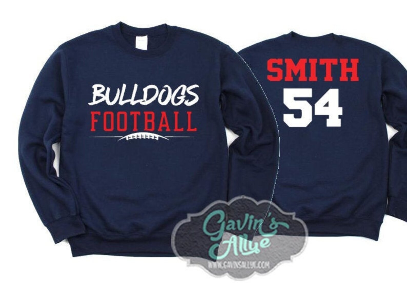 Football Hoodie Football Spirit Wear Custom Football | Etsy