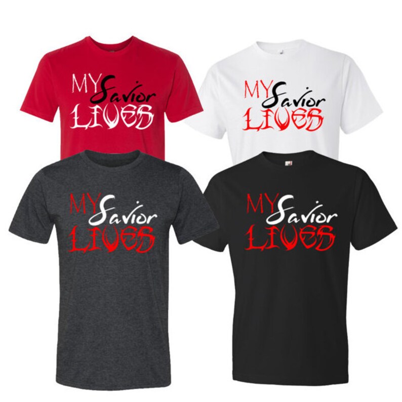 My Savior Lives Shirt Christian Tee Shirt Religious Short - Etsy