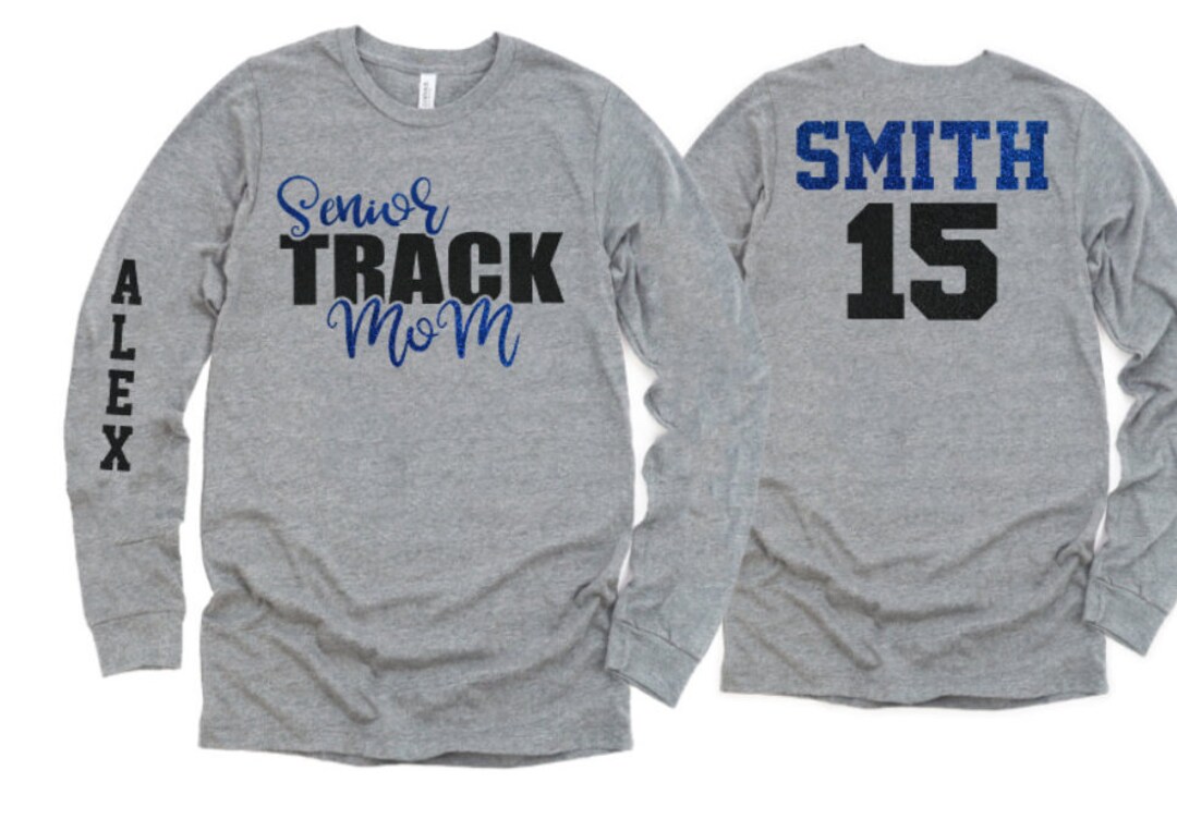 Glitter Senior Track Mom Shirt Track Mama Track Shirts Track Long ...