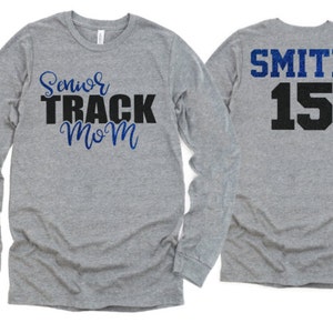 Glitter Senior Track Mom Shirt Track Mama Track Shirts Track Long ...