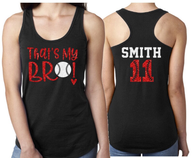 Glitter Baseball Tank Top Baseball Tanks Sister Tank | Etsy