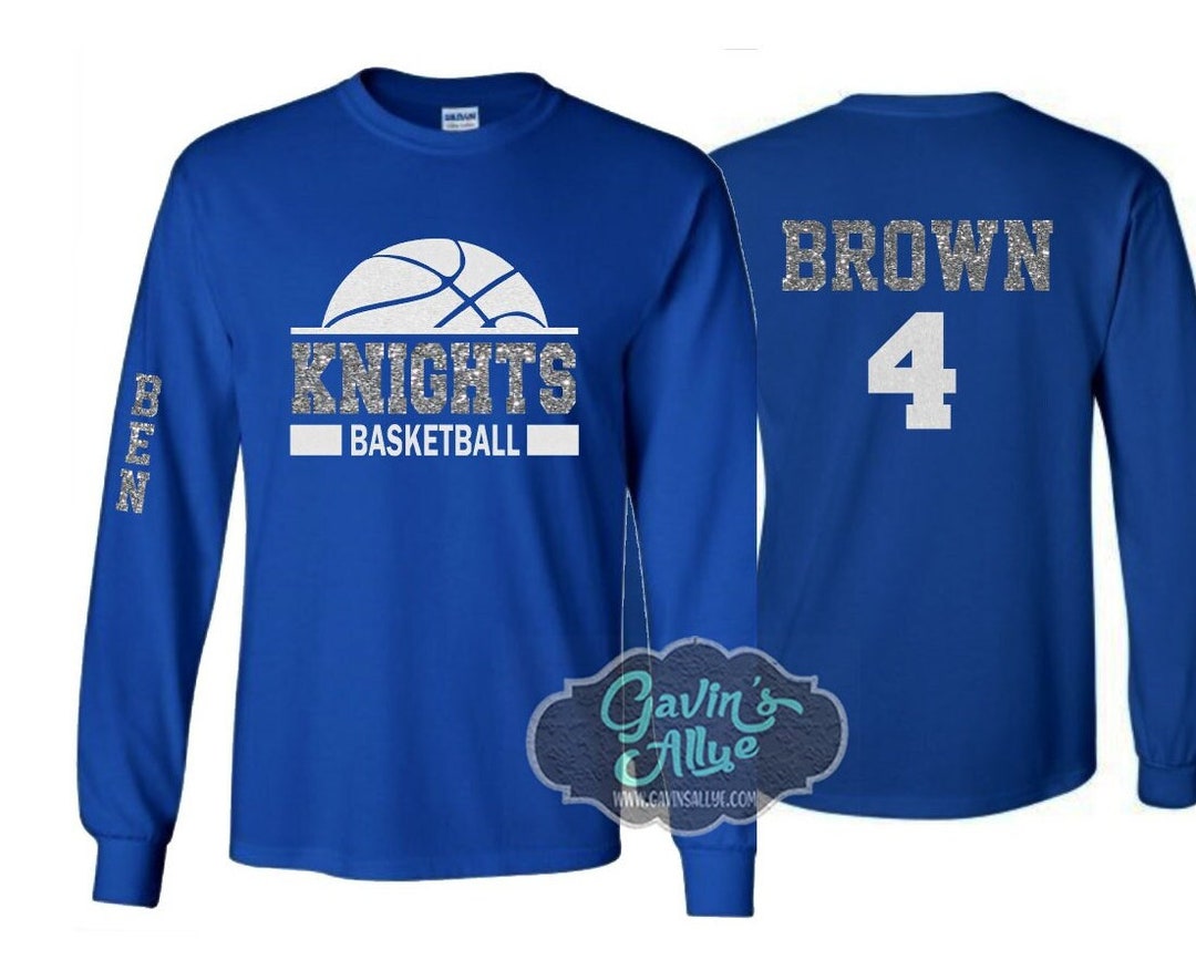 Glitter Basketball Shirt | Basketball Spirit Wear | Basketball Long ...
