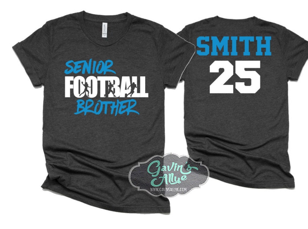 Senior Football Brother Shirts | Football Shirt | Football Spirit Wear ...
