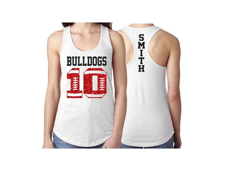 Glitter Football Tank Top | Football Laces Racerback Tank | Football ...