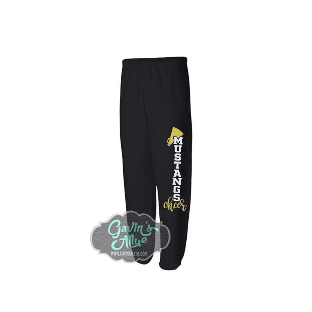 Glitter Personalized Cheer Sweat Pants | Spirit Wear | Practice Pants ...