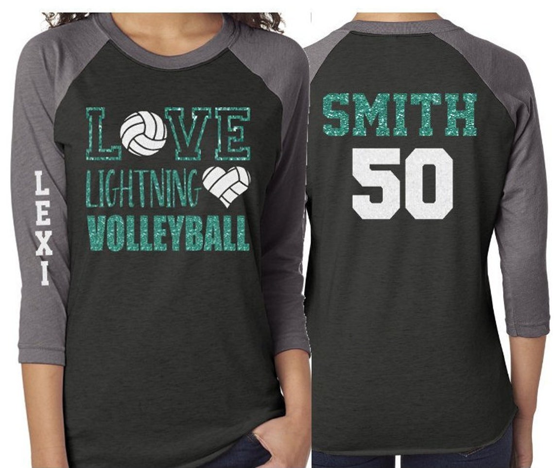 Glitter Volleyball Shirt | Love Volleyball Shirt | Volleyball Shirts ...