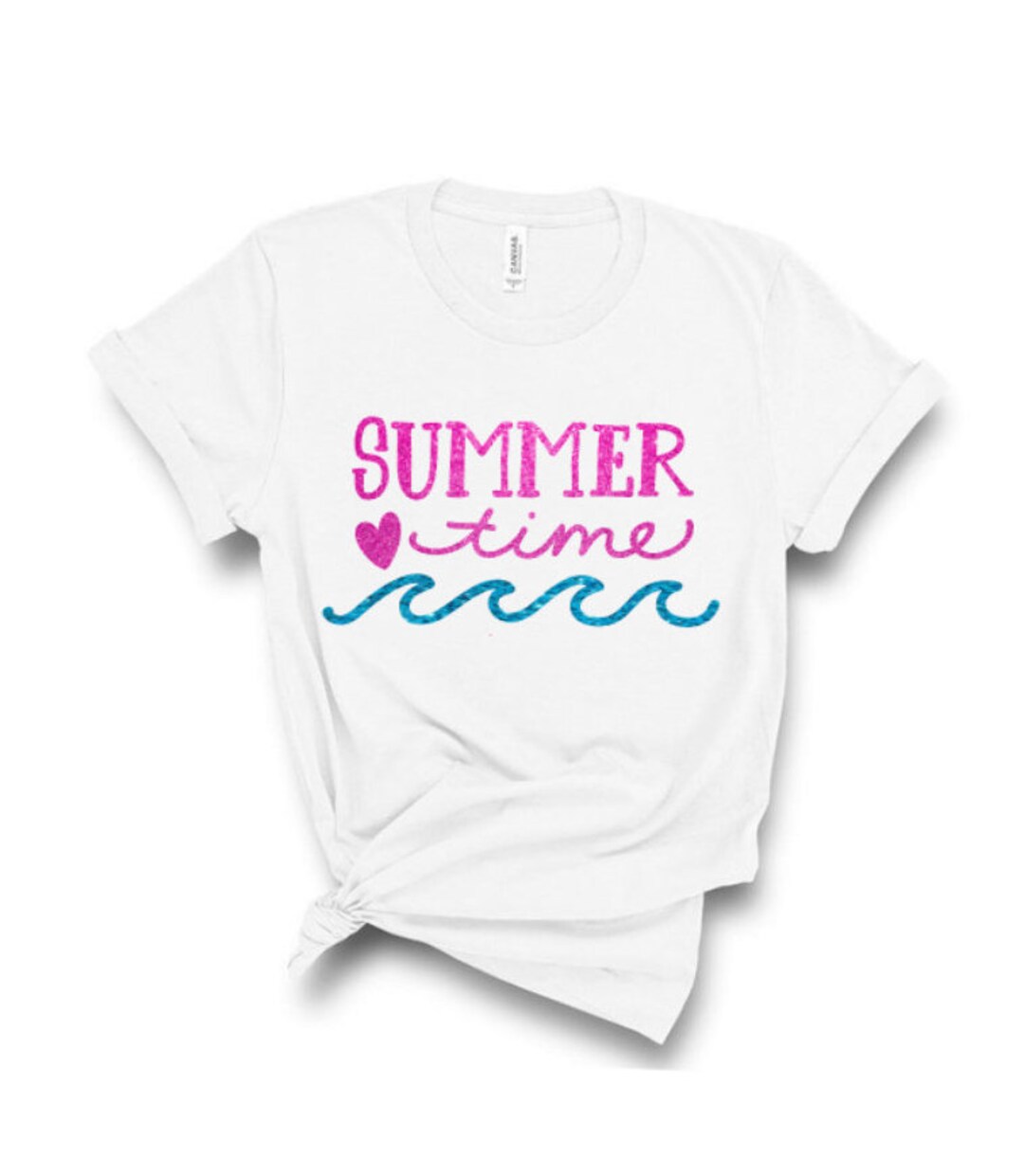 Glitter Summer Time Shirt | Beach Vacation Shirt | Bella Canvas Tshirt ...