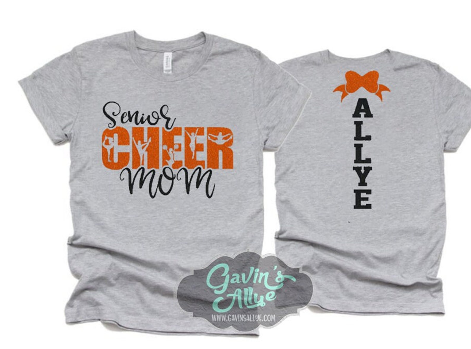 Glitter Senior Cheer Mom Shirt | Cheer Shirt | Cheer Bling | Cheer ...