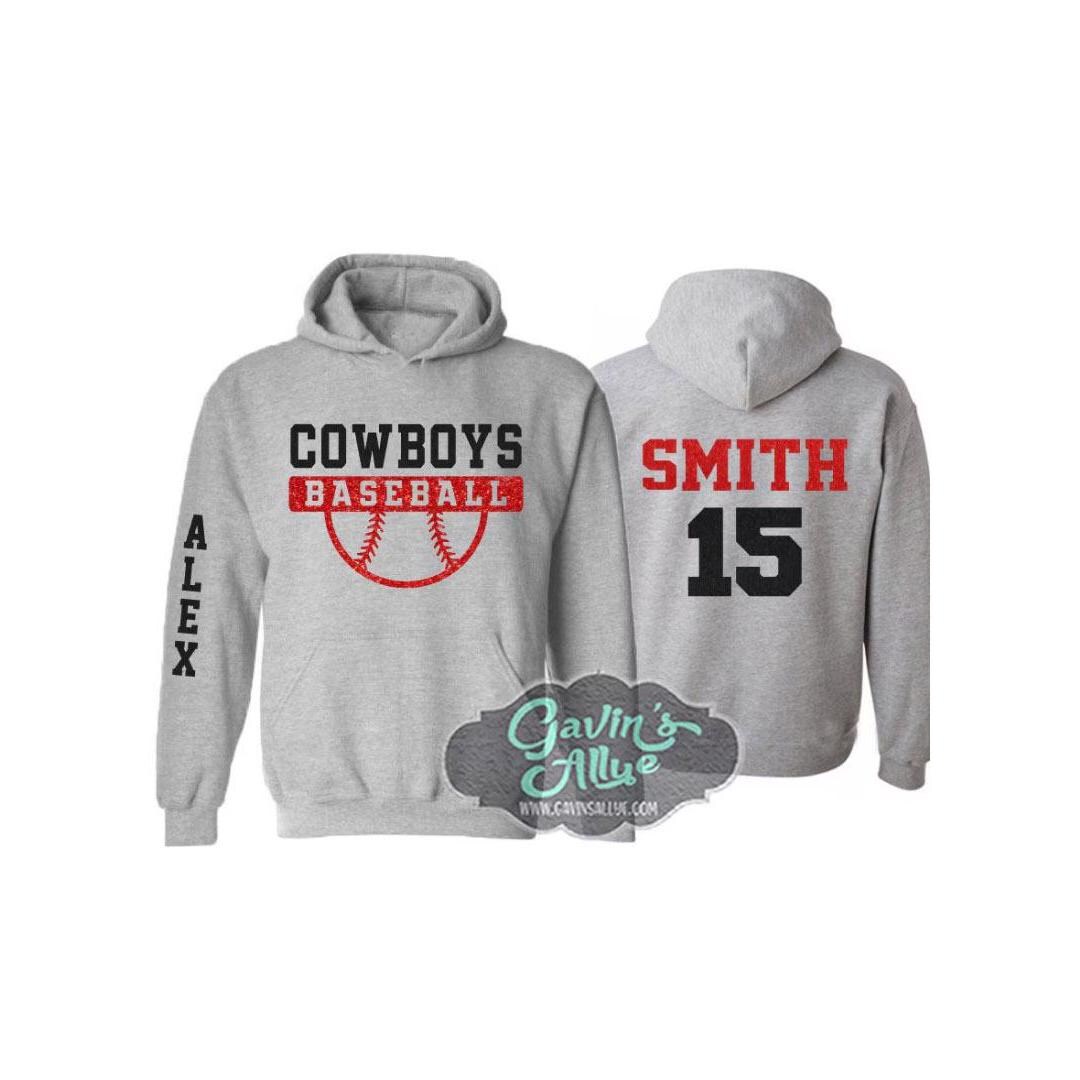 Glitter Baseball Mom Hoodie | Baseball Hoodie | Baseball Spirit Wear ...