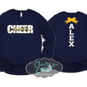 Cheer Brother Shirt Cheer Shirt Cheer Bling Cheer Spirit Wear Long ...
