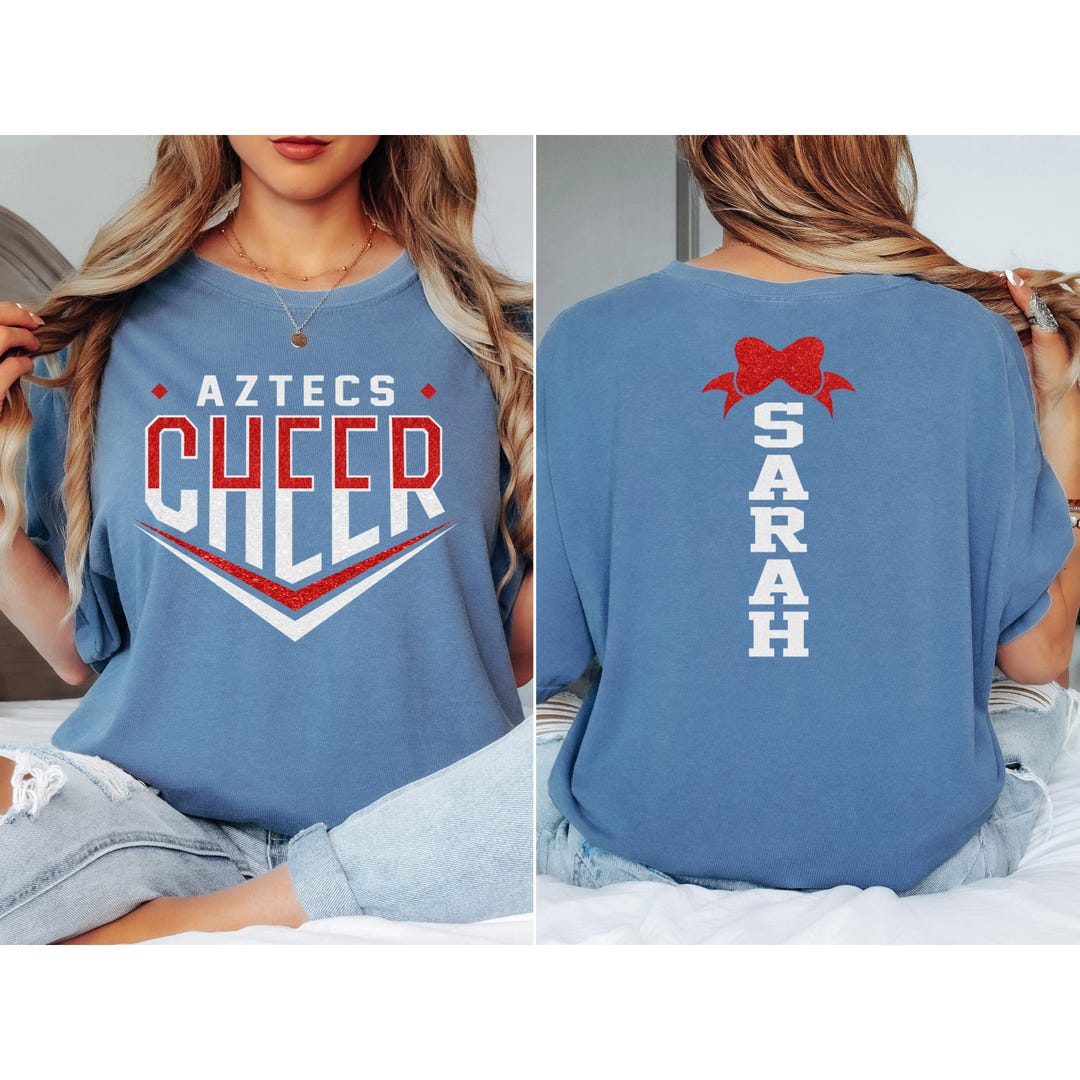 Glitter Custom Cheer Shirt | Personalized Cheer Shirt | Shirt for ...