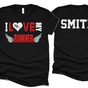 I Love My Runner Tshirt | Track Spirit Wear | Track Bling | Bella ...