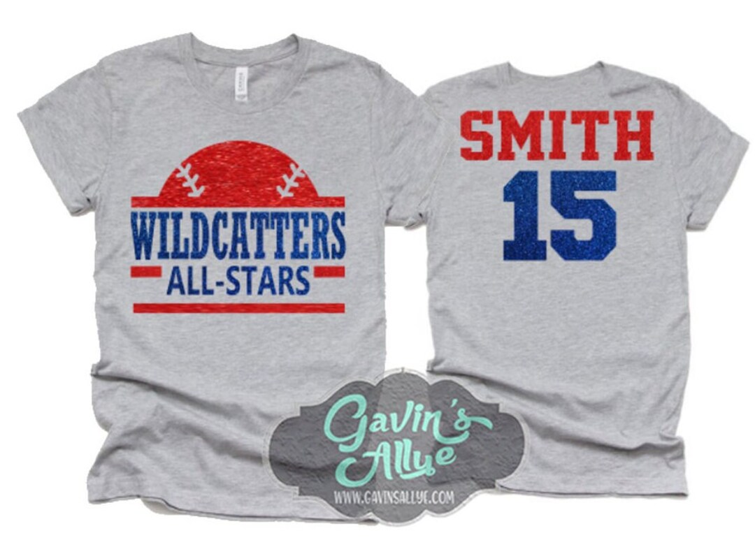 Glitter All-star Baseball Shirt | Baseball Shirts | Baseball Spirit ...