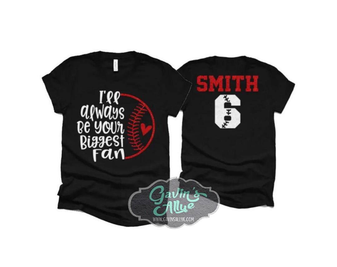 Glitter Baseball Shirt | Biggest Fan Shirt | Baseball Shirts | Custom ...