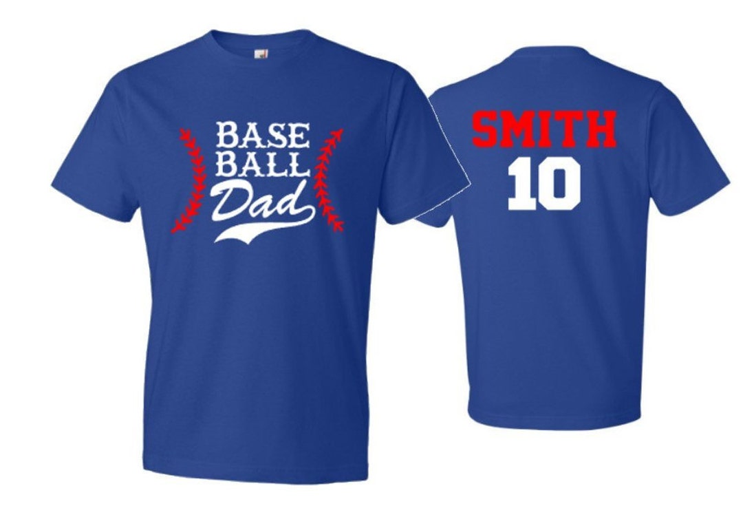 Baseball Dad Shirt | Dad Baseball Shirt | Customize Your Team & Colors ...
