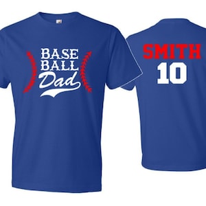 Baseball Dad Shirt | Dad Baseball Shirt | Customize Your Team & Colors ...
