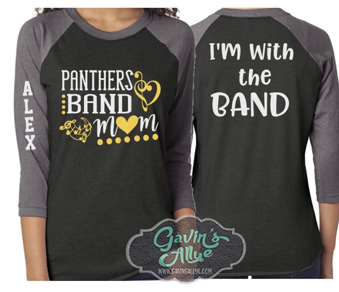 Glitter Band Mom Shirt |band Shirt | Two Instruments | Customize With ...