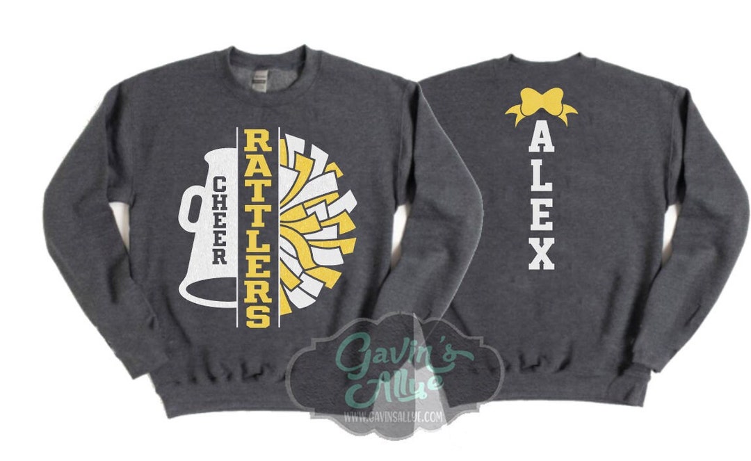 Glitter Cheer Crewneck Sweatshirt | Glitter Cheer Sweatshirt | Youth or ...