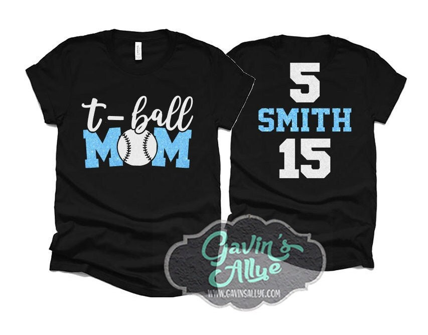 Glitter T-ball Shirts | Teeball Mom Shirt | Two Player Shirts | T-ball ...