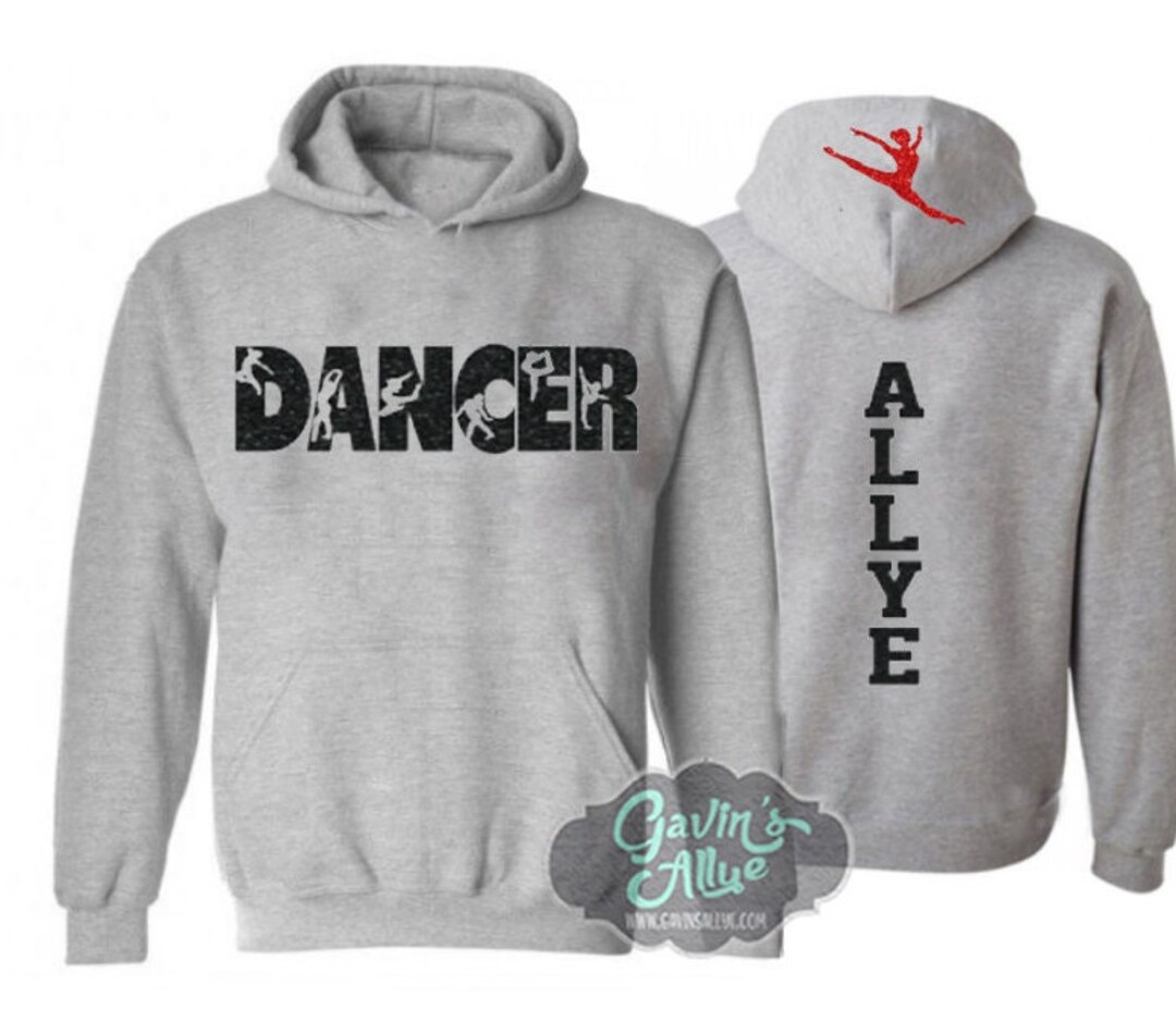 Glitter Dancer Hoodie | Dance Hoodie | Dance Spirit Wear | Customize ...