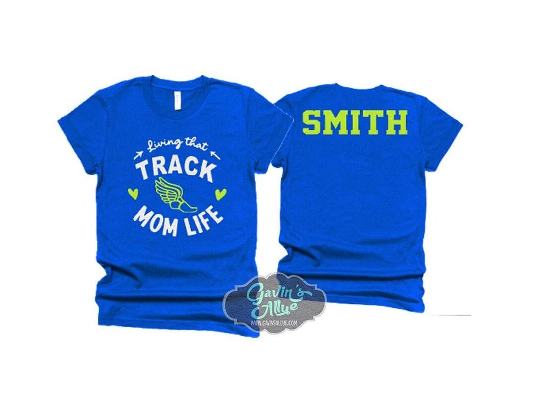 Glitter Track Mom Shirt | Track Spirit Wear | Track Bling | Bella ...