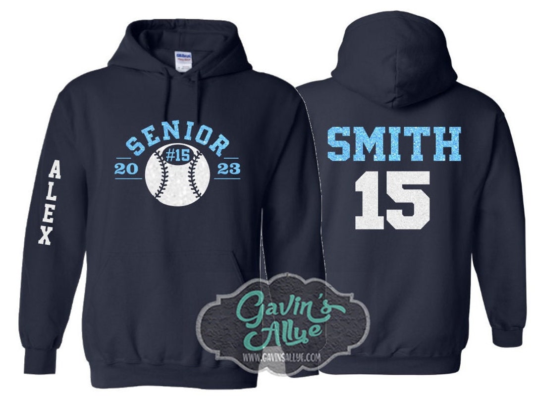 Glitter Senior Baseball Hoodie | Baseball Hoodie | Baseball Spirit Wear ...