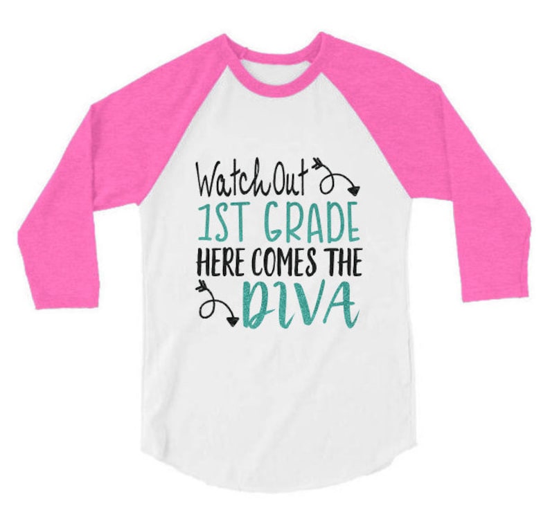 Glitter 1st Grade Shirt | First Grade Back to School Shirt | 1st Grade ...