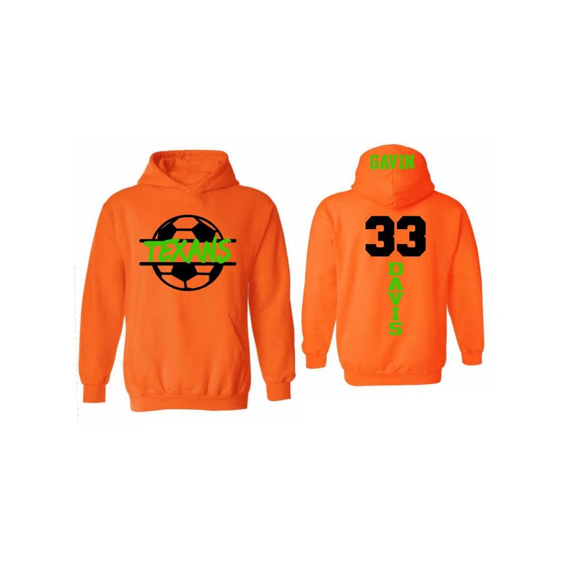 Soccer Hoodie Customize with your Team & Colors Adult or | Etsy