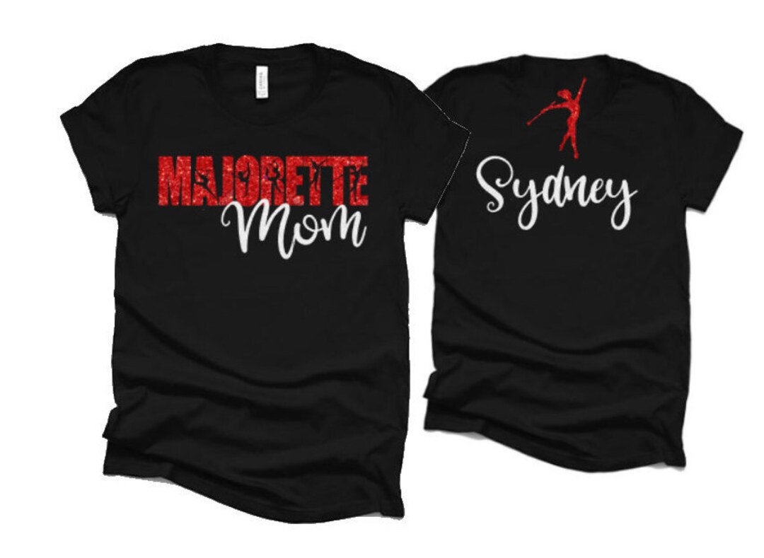 Glitter Majorette Mom Tshirt Top | Majorette Shirts | Majorette Bling ...