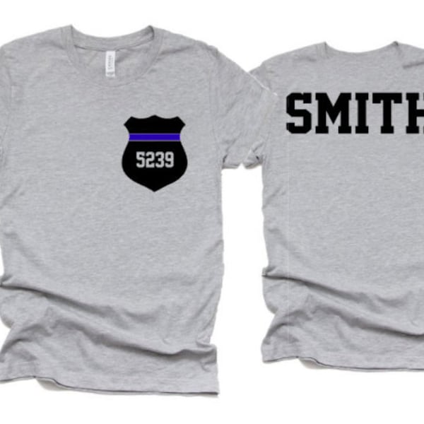 Police Wife Shirt Etsy