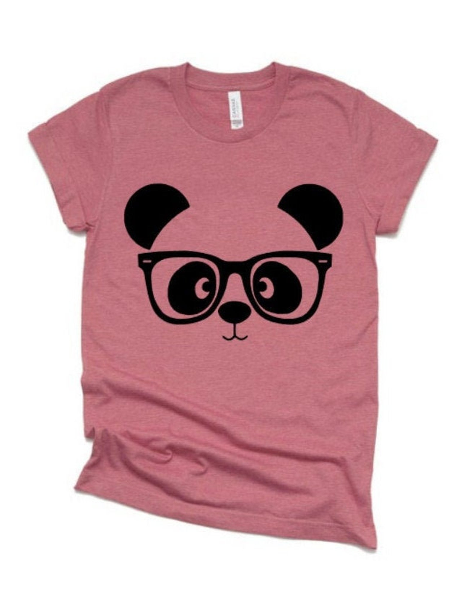Panda Shirt Panda Bear Shirt Panda with glasses Youth | Etsy