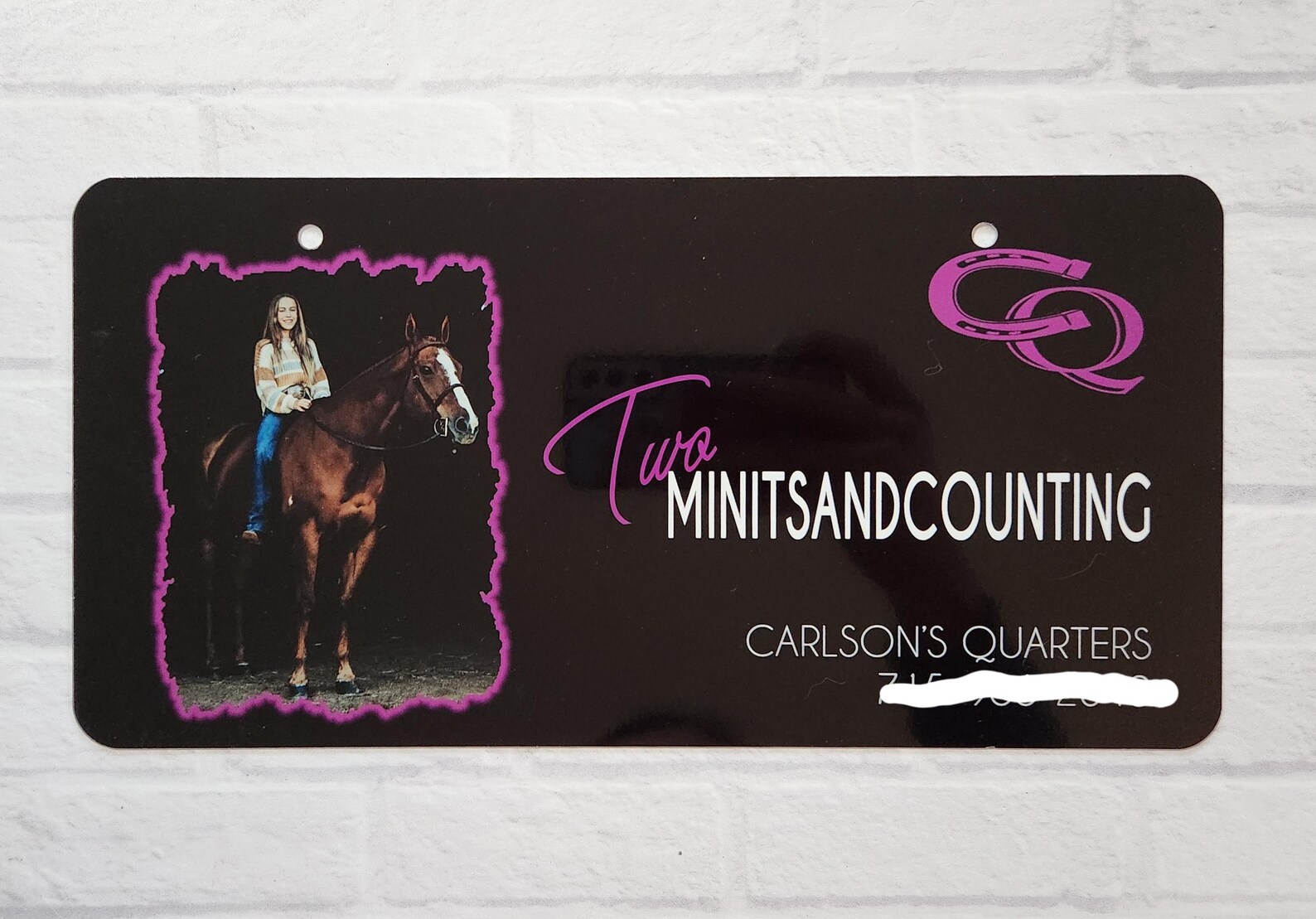 Personalized Horse Stall Emergency Contact Sign | Custom Horse Show ...