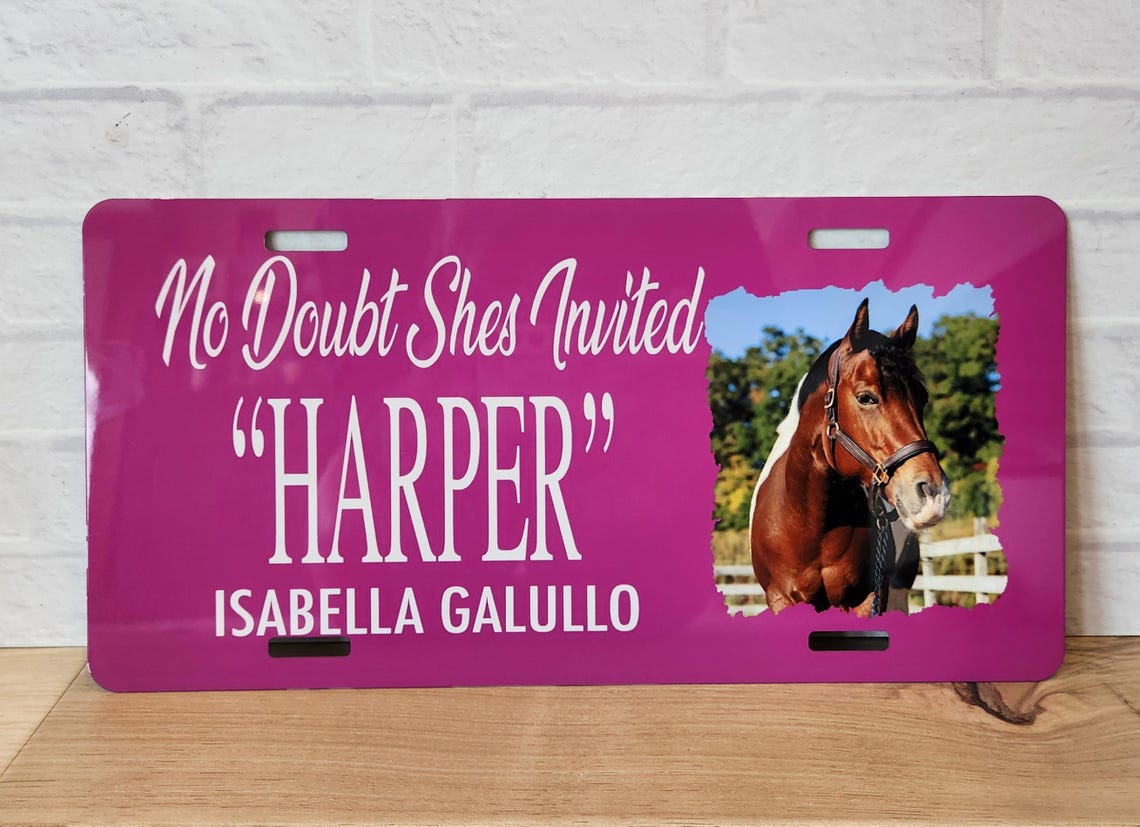 Personalized Horse Stall Emergency Contact Sign | Custom Horse Show ...
