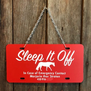 Custom Plastic Contact Stall Sign, in Case of Emergency Sign, Contact ...