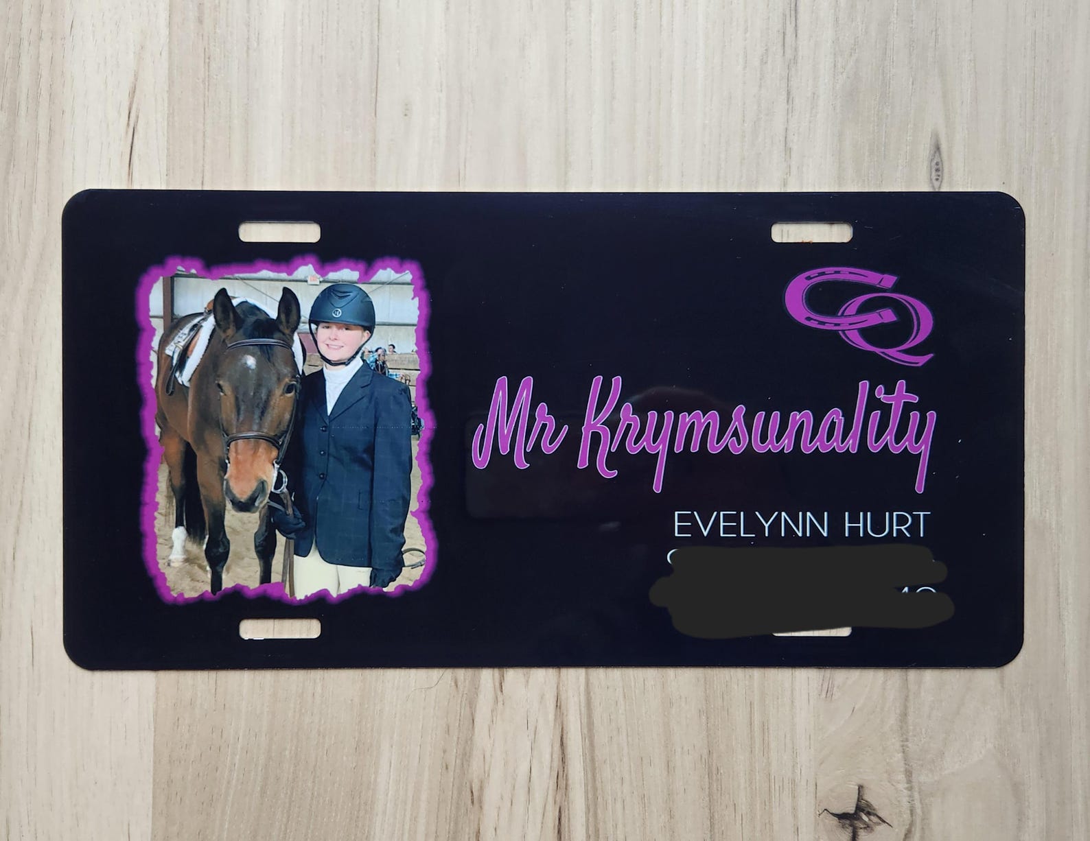 Personalized Horse Stall Emergency Contact Sign | Custom Horse Show ...