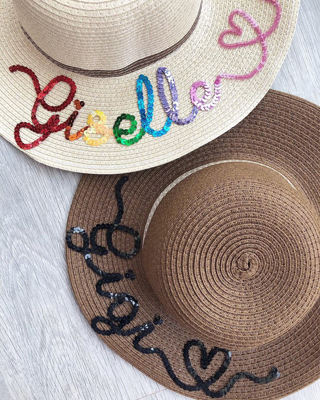 Childrens Personalised Hat With Sequin Ombré Name - Etsy