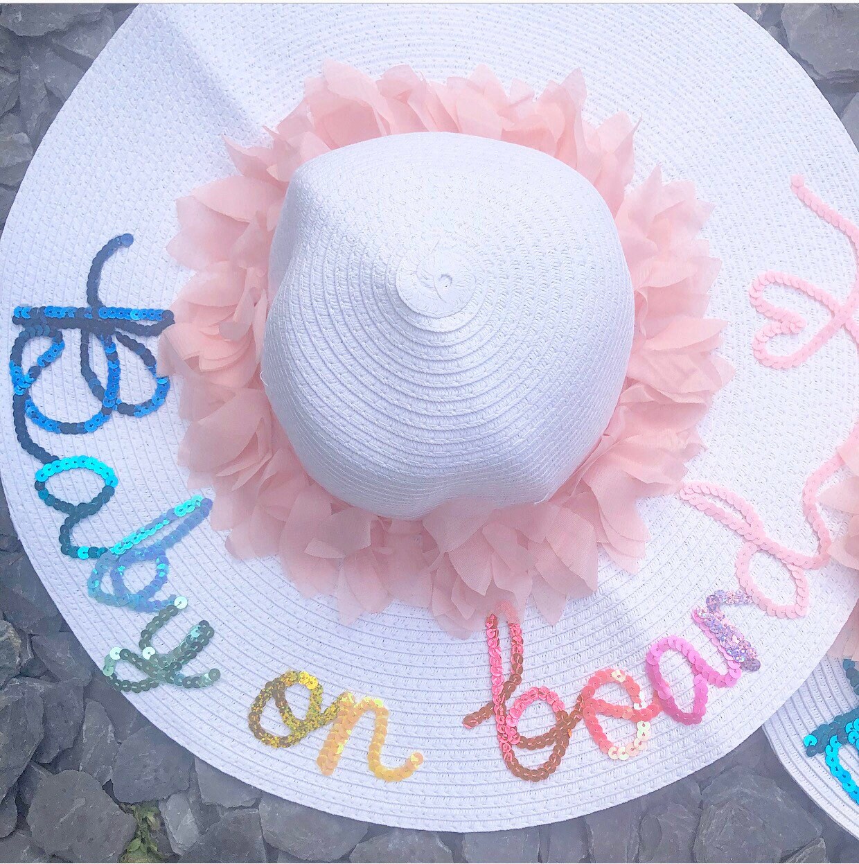 Pregnancy Announcement Gender Reveal Hat Rainbow Baby | Etsy