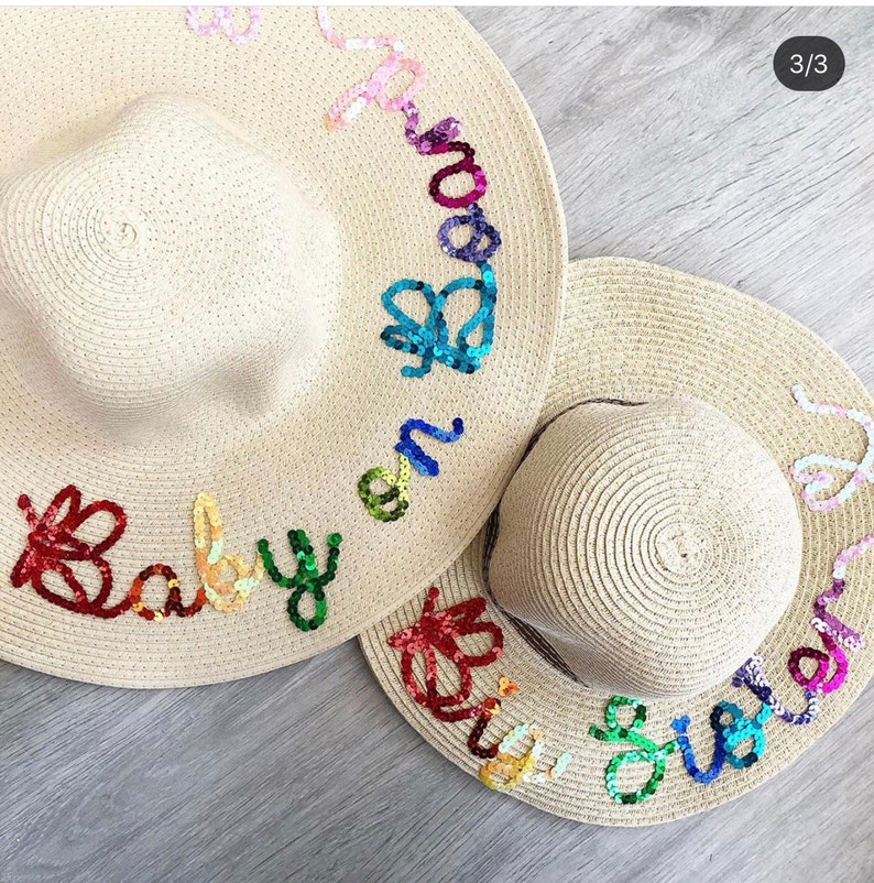 Pregnancy Announcement Gender Reveal Hat Rainbow Baby | Etsy