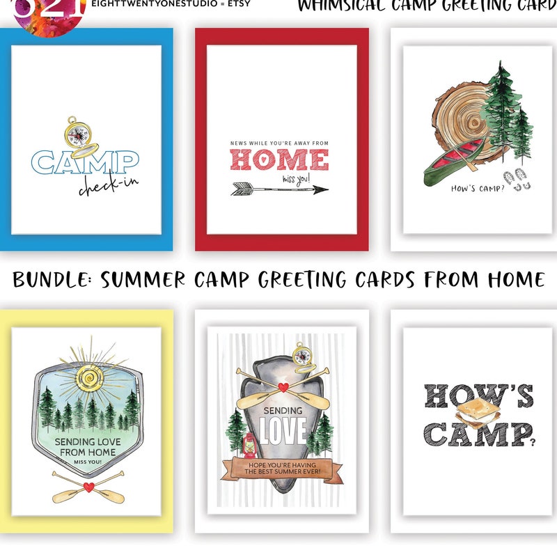 Camping Card - Etsy