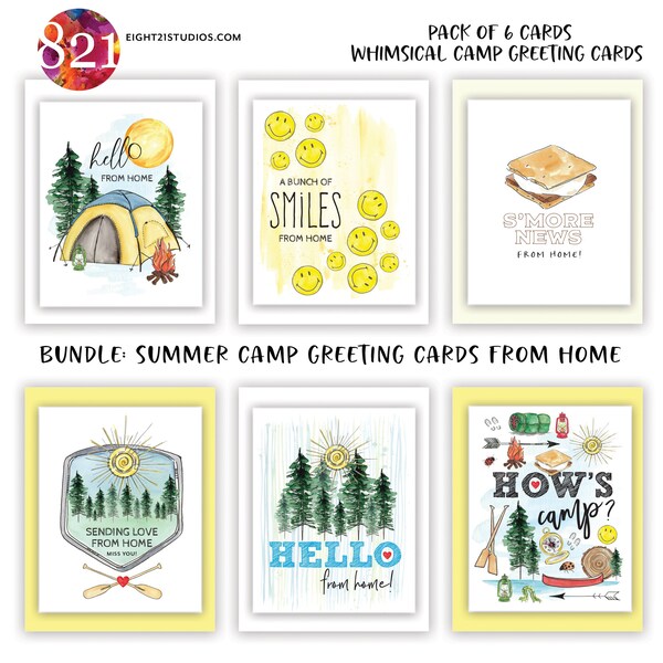 Camping Card - Etsy