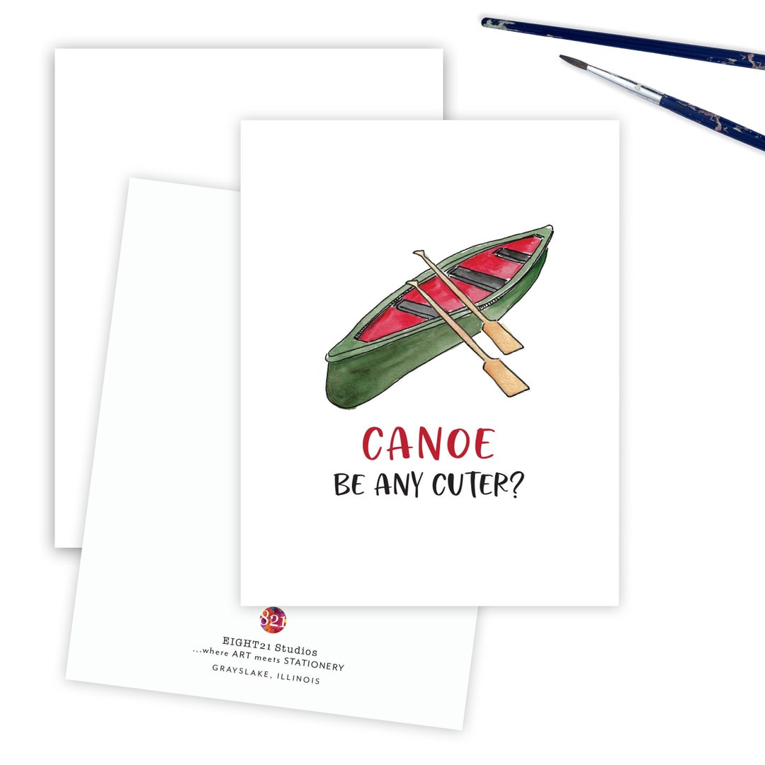 Canoe Lover Birthday Card for Boyfriend/husband Camping Life - Etsy