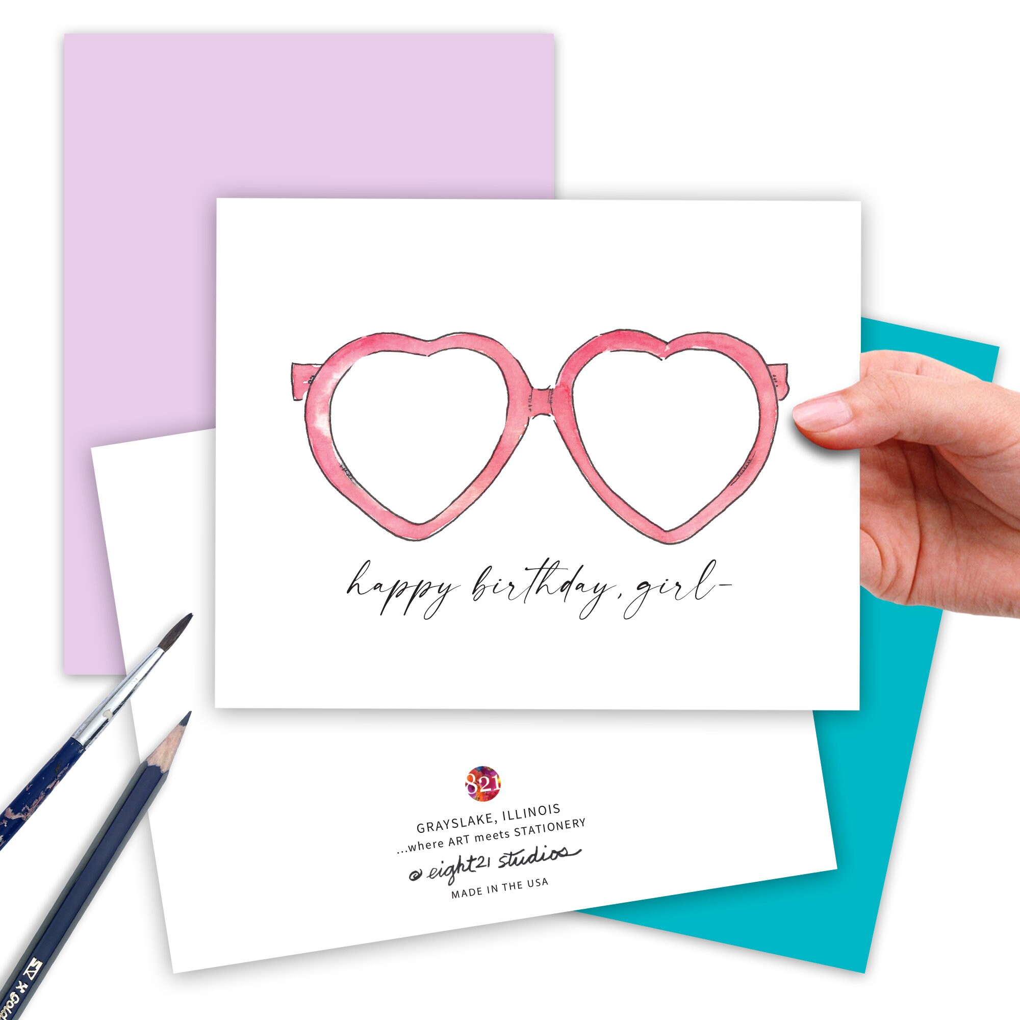 Happy Birthday Greeting Card for Girls Birthday Note for | Etsy